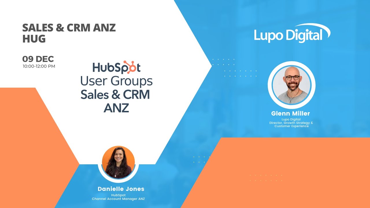 Sales & CRM ANZ HubSpot User Group(HUG) - Developing your sales ...