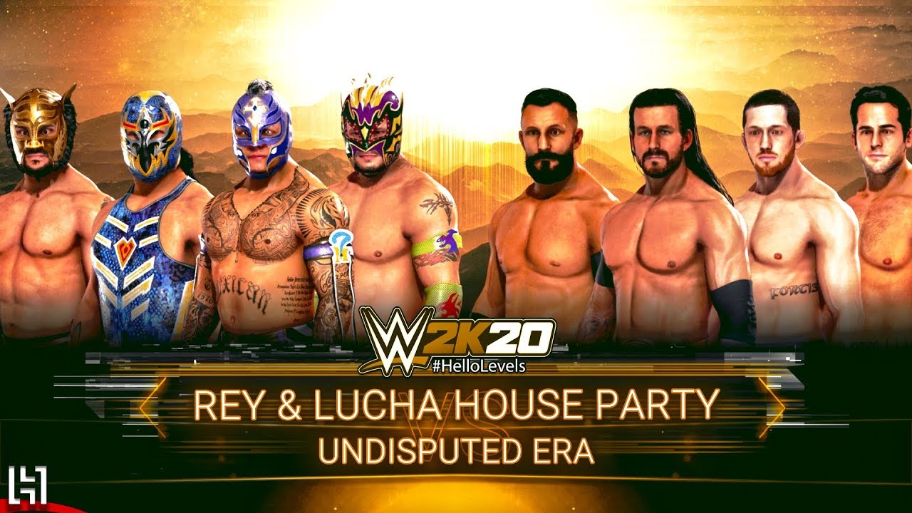 WWE 2K20 Rey Mysterio and The Lucha House Party vs Undisputed Era 8 Man ...