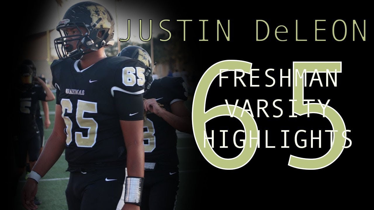 OL #65 Justin DeLeon Freshman Varsity Highlights ᴴᴰ - YouTube