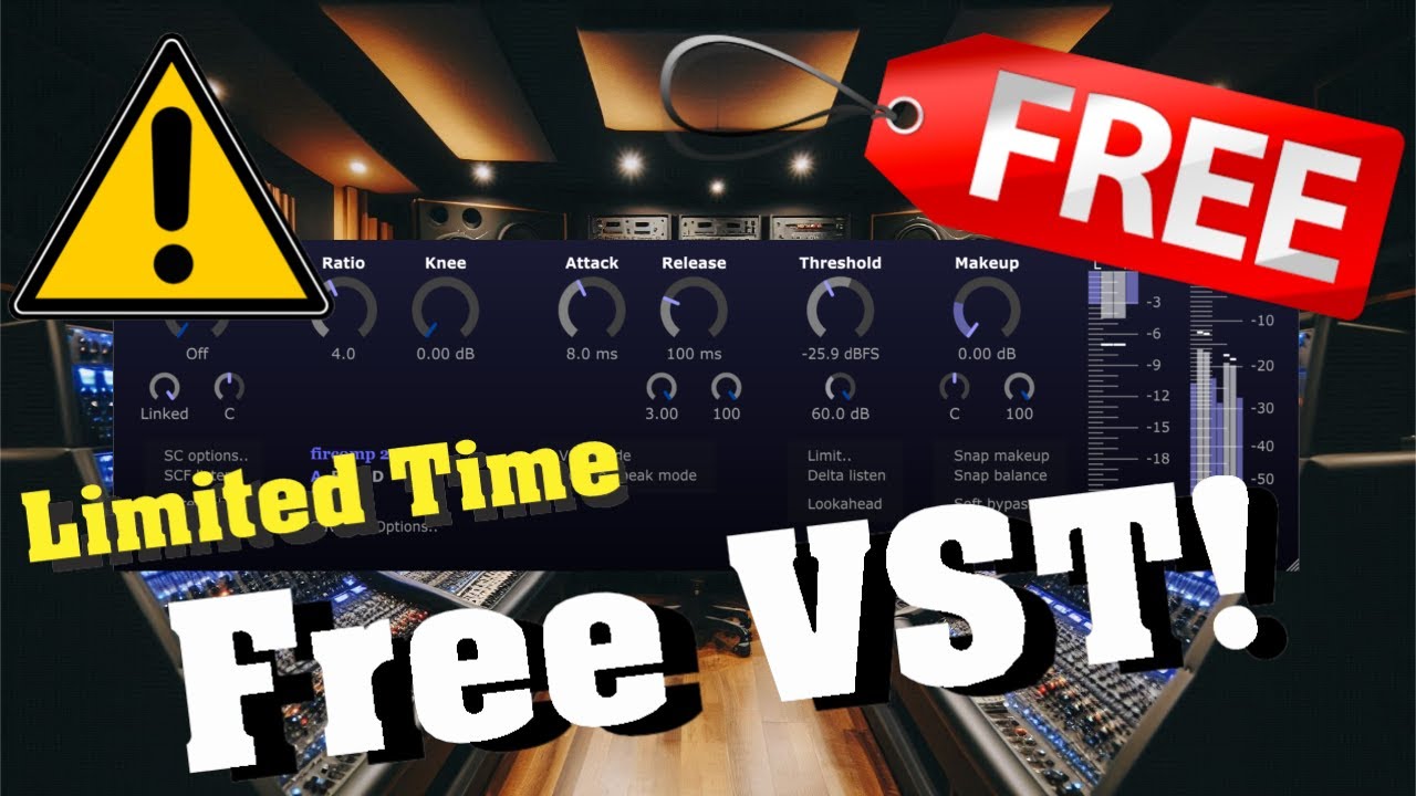【Limited Time Free!?】Amazing!😲Best Free Ultra Clean Compressor VST in ...