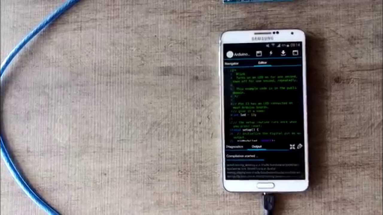 ArduinoDroid uploading Uno CH340G - YouTube