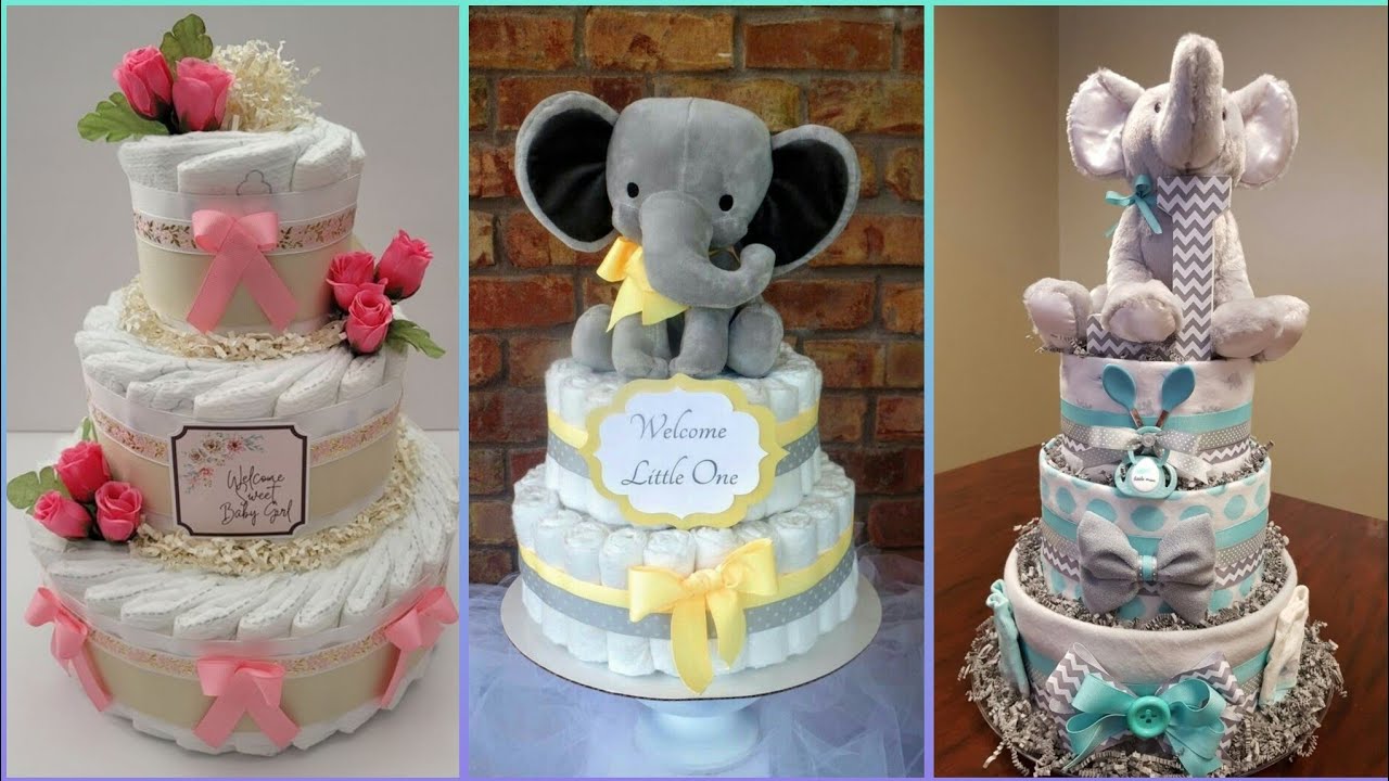 Amazing diapers cake designs // best baby shower diaper cake designs ...