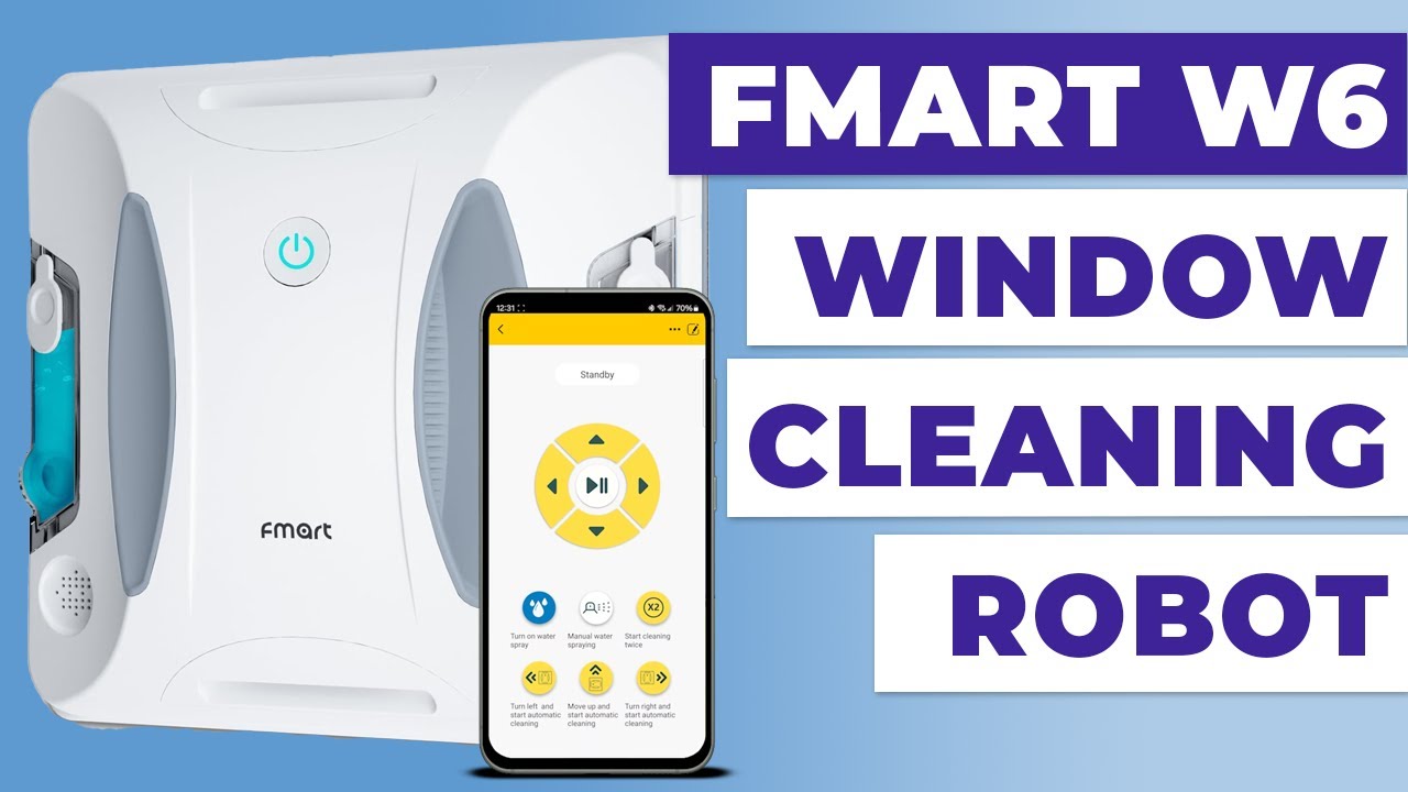 Window Cleaning Robot: Fmart W6 - YouTube