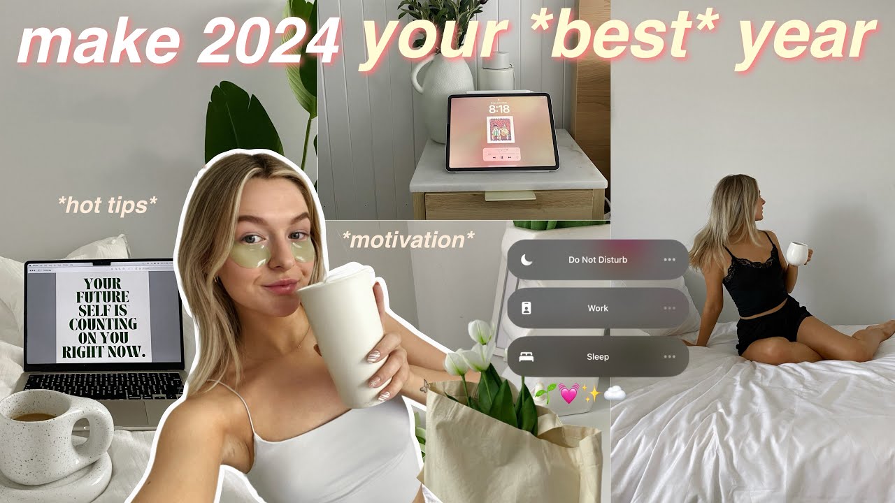 HOW TO MAKE 2024 YOUR BEST YEAR YET 🎀 vision board, tips, healthy ...