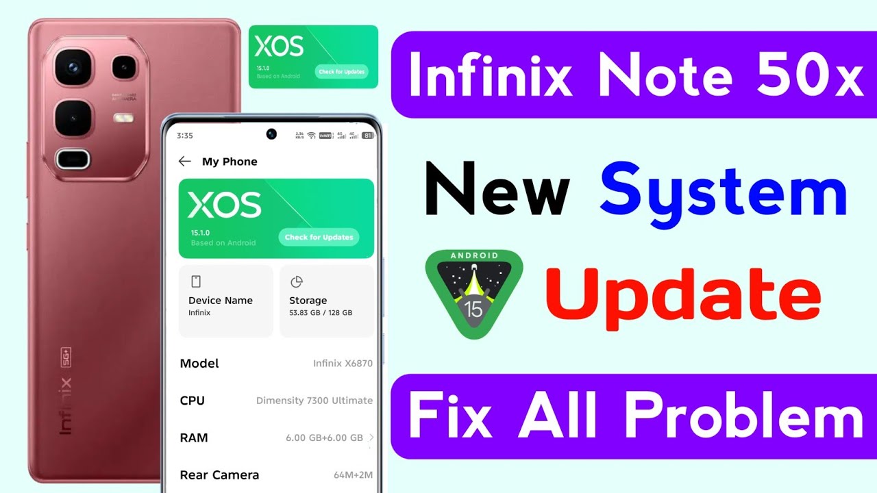infinix note 50x system update setting | infinix note 50x new software ...
