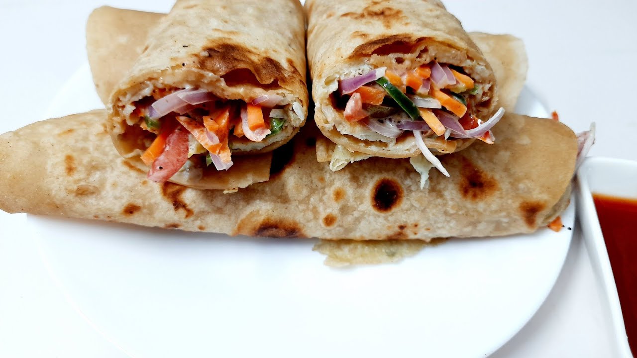 Chapati egg roll | chapati egg roll recipe | evening snacks recipe ...