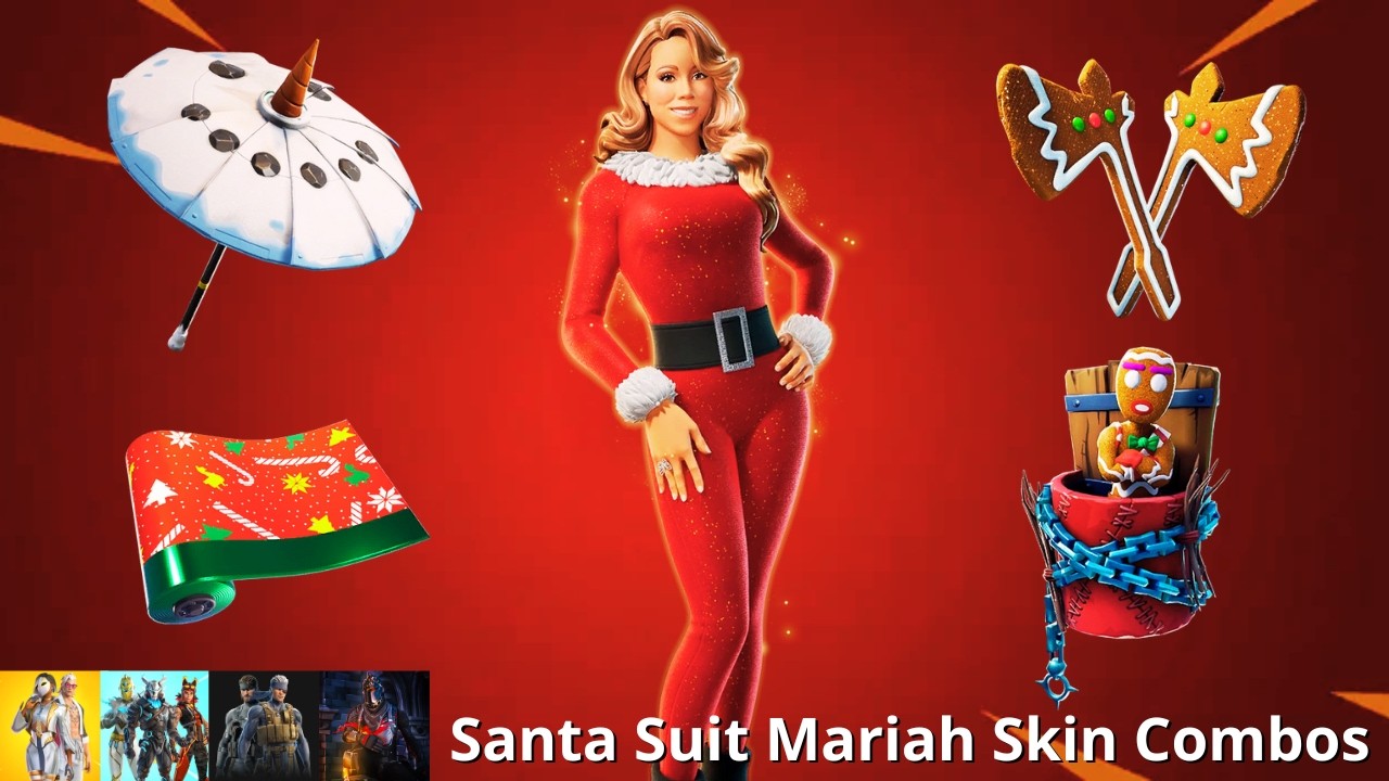 Santa Suit Mariah Skin Combos (Fortnite Battle Royale) - YouTube