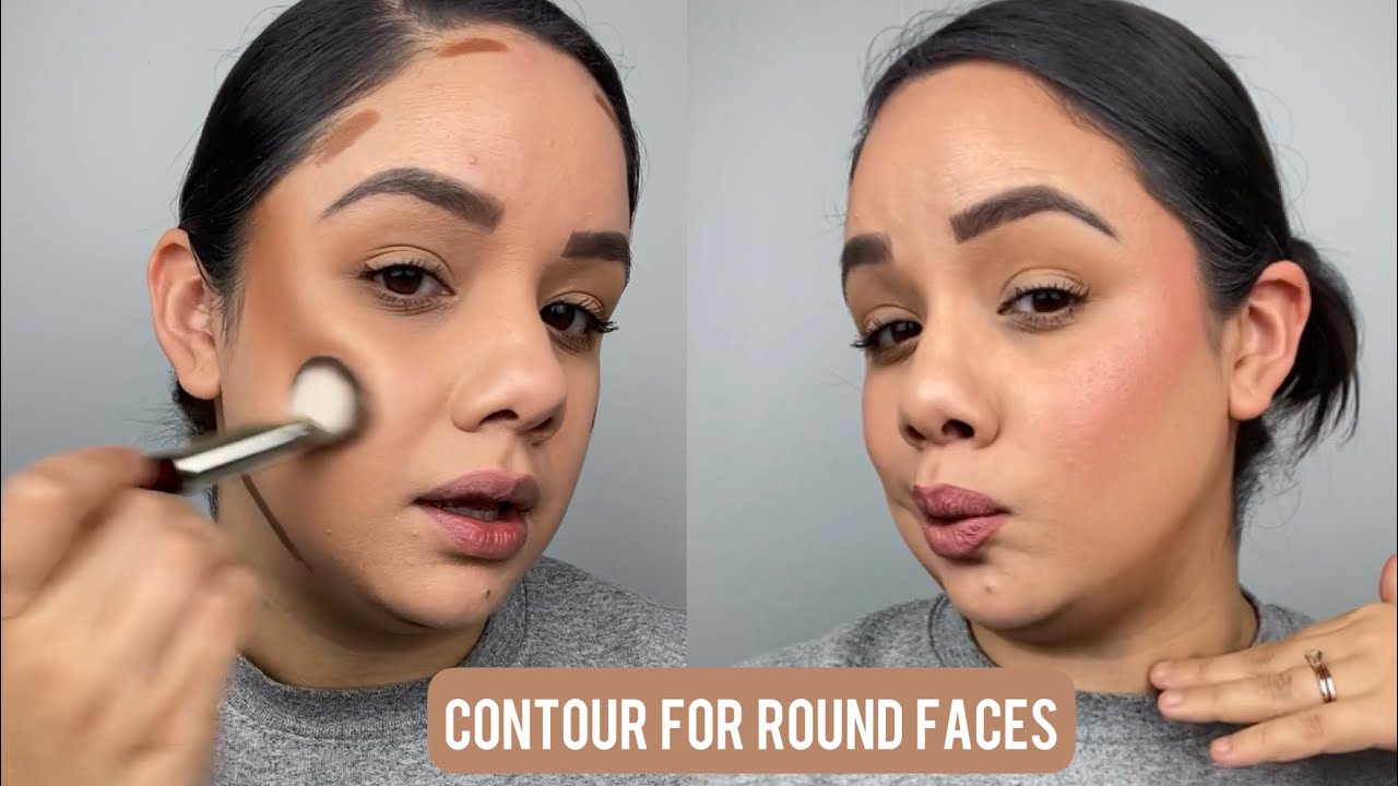 Contour For Round Faces - YouTube