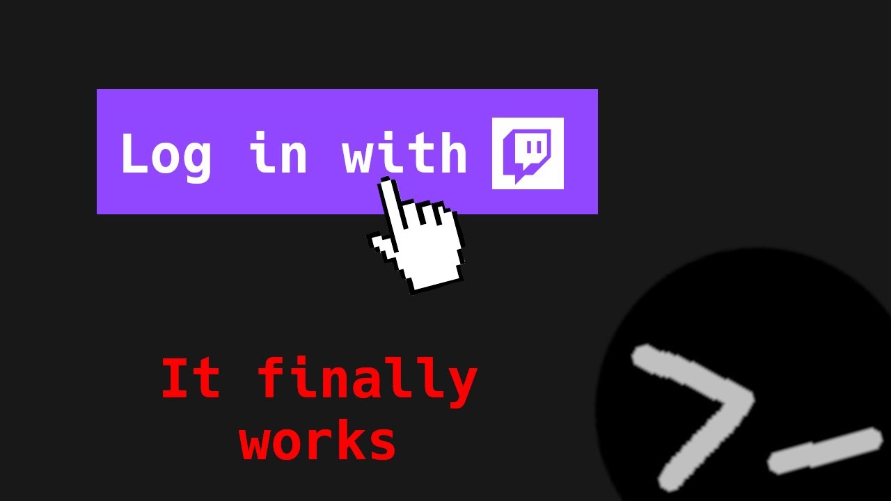 We finally implemented login with twitch account - YouTube