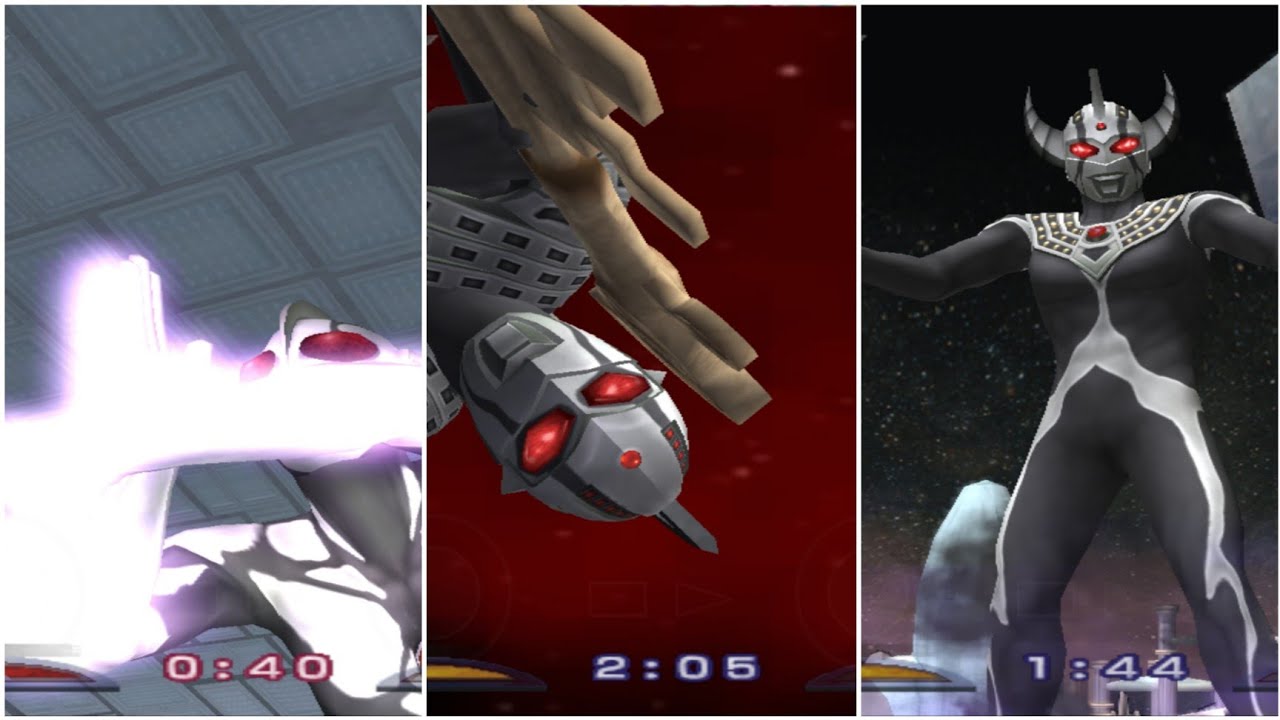 Ultraman Fighting Evolution Rebirth Battle Mode|Chaosroid.U Chaosroid.S ...