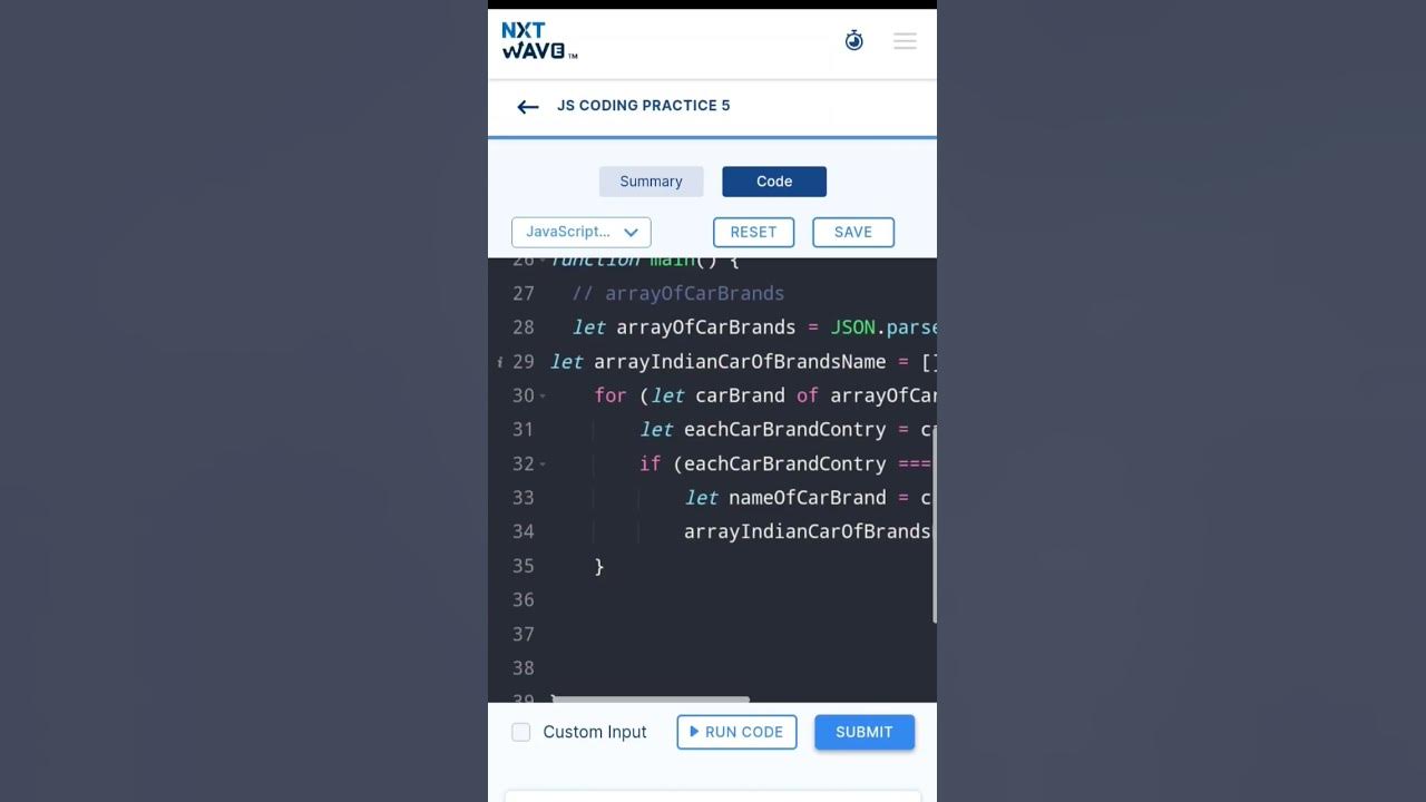 Javascript Coding Practice 5 Ccbp4 Nxtwave Ccbp Java Javascript Javaprogramming Coding 