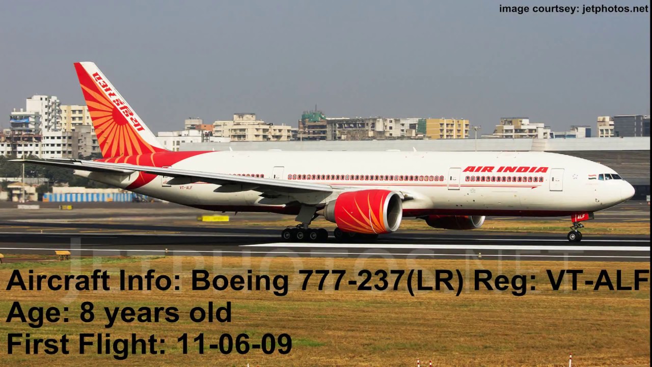 Boeing 777 / 77L Air India Flypast (exclusive video) - YouTube