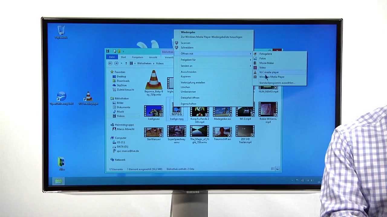 Windows 8 Videoanleitung - 16 Tipps VLC Player - Wiedergabe von Videos ...