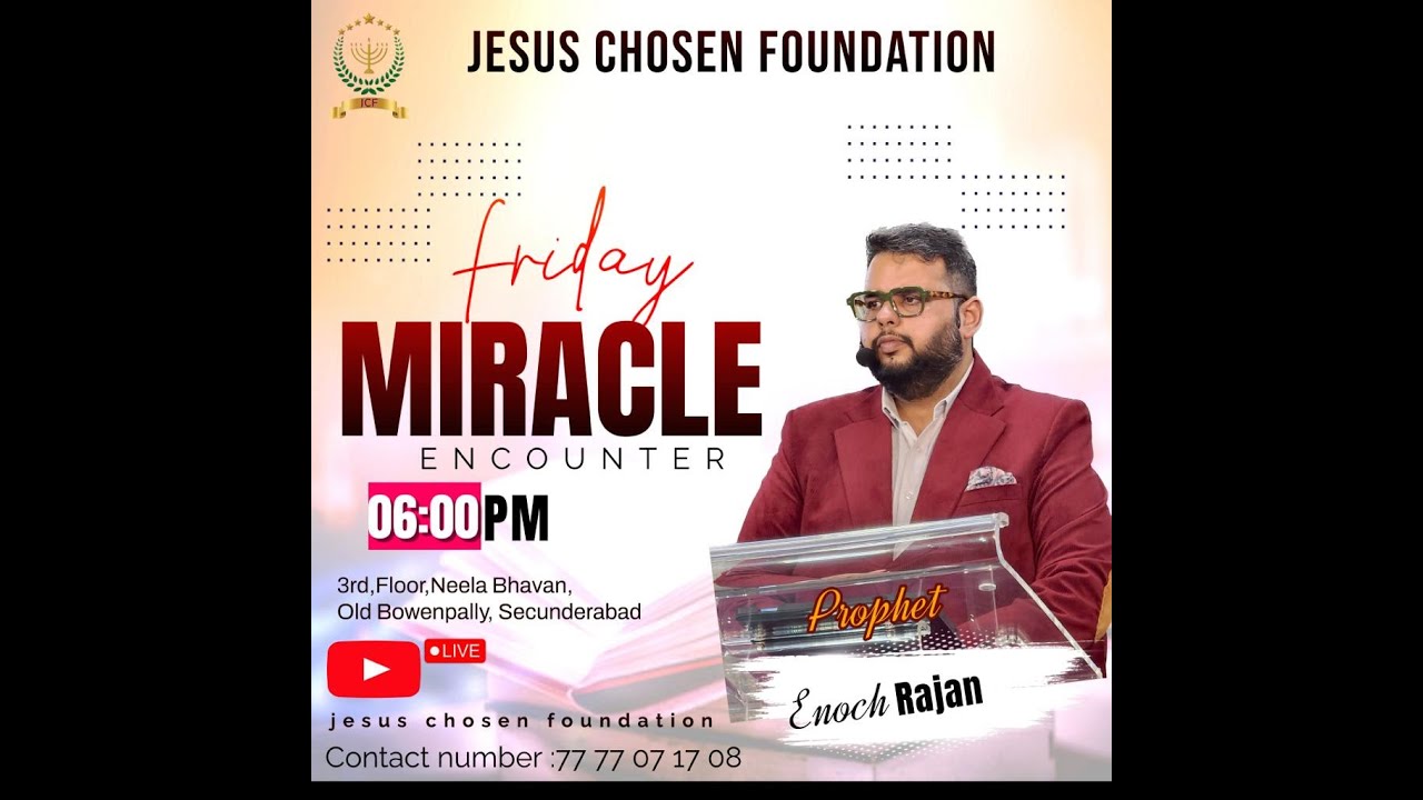 Prophetic Friday Telugu Service 1st March 2024 Live || JCF - YouTube