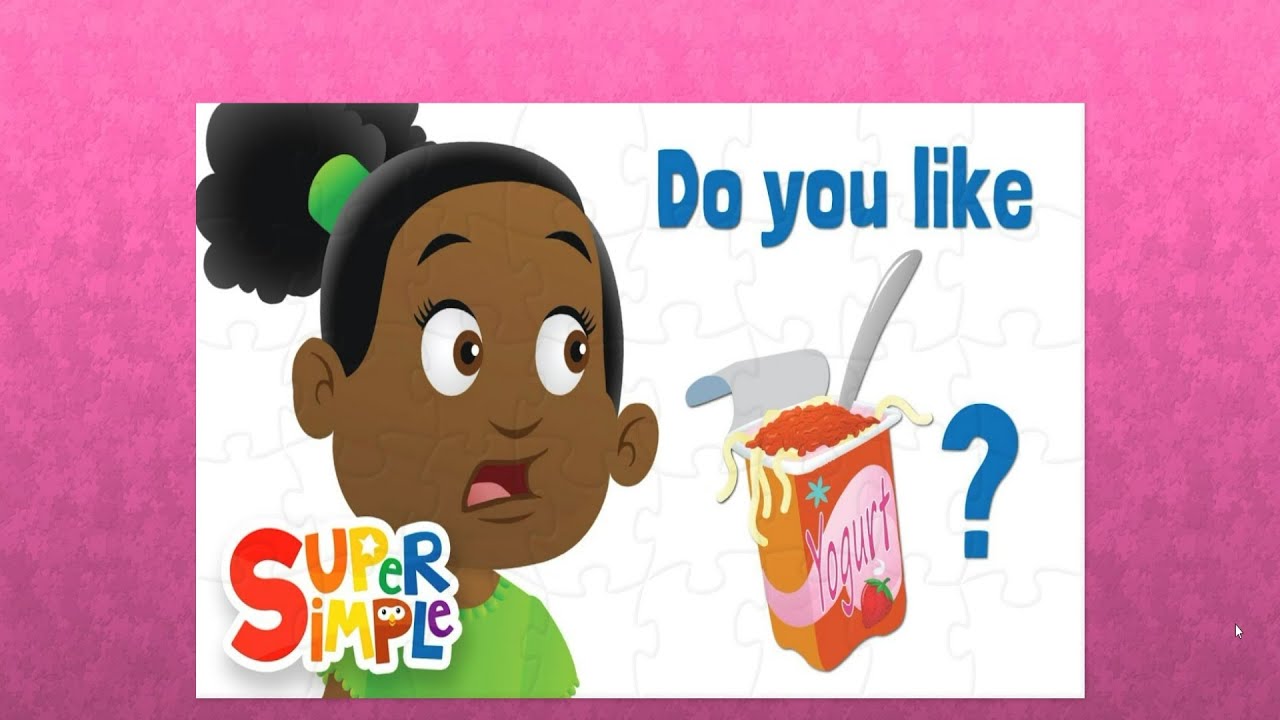 Do You Like Spaghetti Yogurt Super Simple Songs puzzle - YouTube