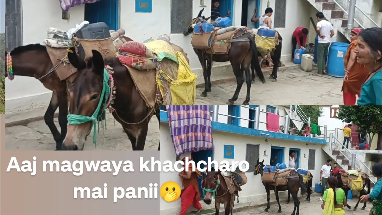 Aaj hum gye market🤗 | Aaj magwaya khacharo mai pani🐎🫢| Rudraprayag ...