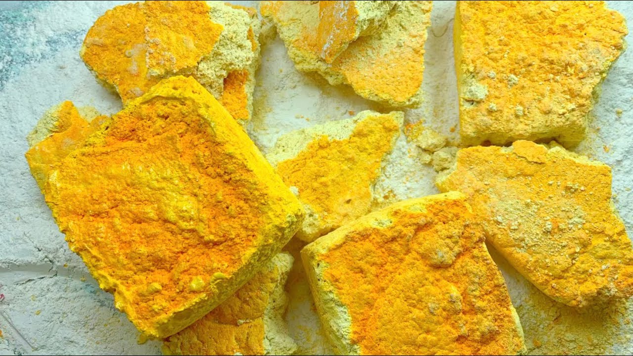 Big surprise 💡Baked plaster pieces #anythingyellow - YouTube