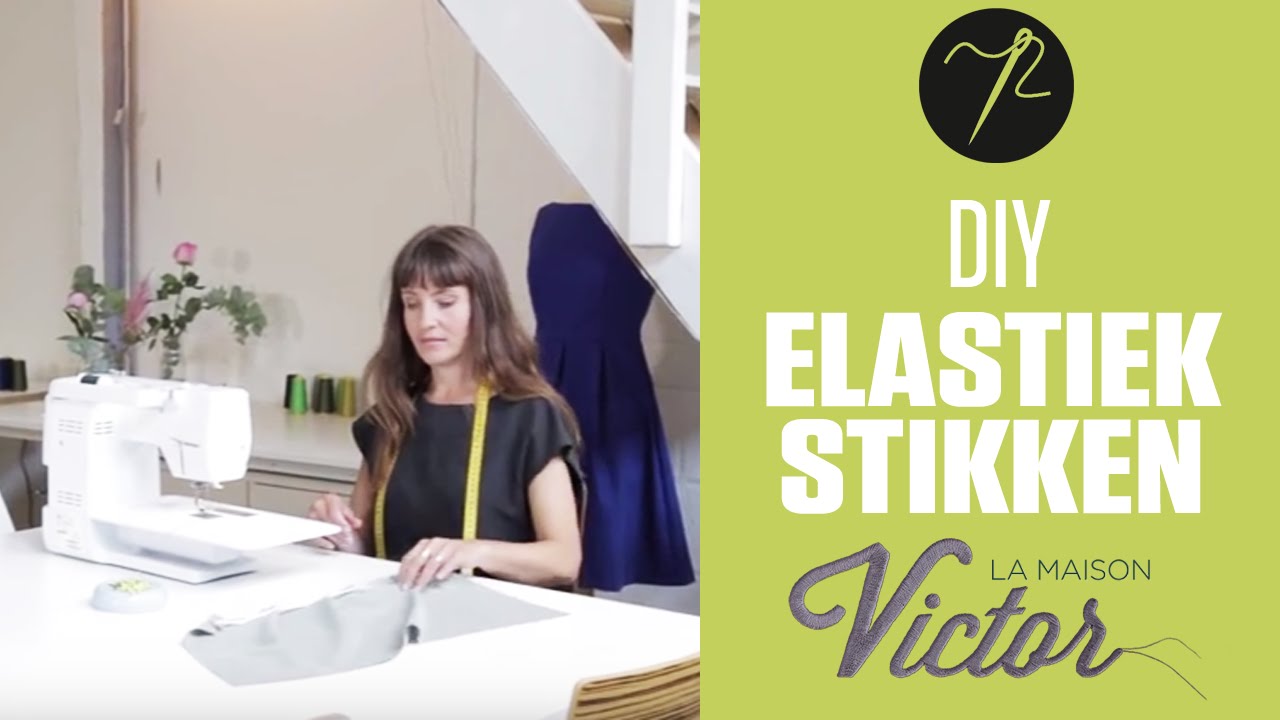 DIY - Hoe moet je met elastiek stikken? - YouTube