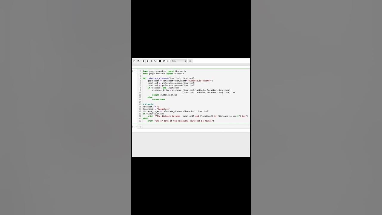 Find Distance Between two Places using Python code | Programming Tutorial 🤔 - YouTube
