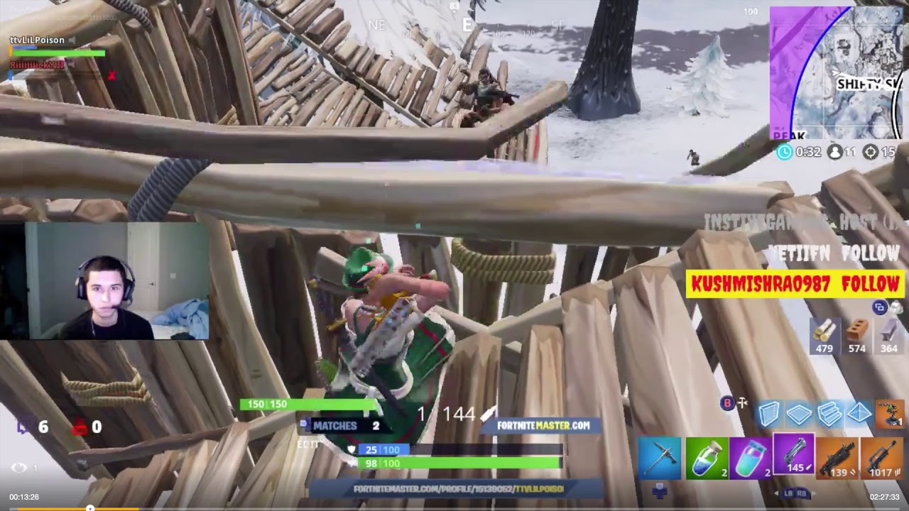 LiL Poison 23 KILL GAME Duo Squads Xbox remote on PC Fortnite - YouTube