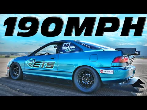 900hp TURBO Integra Hits 190mph! - YouTube