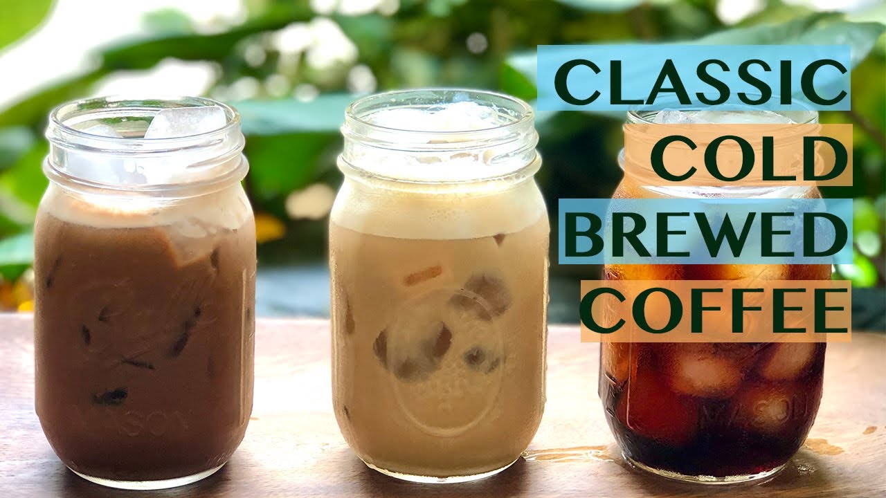3 CLASSIC ICED COFFEE DRINKS USING COLD BREW - FOR 16 OZ CUPS - YouTube