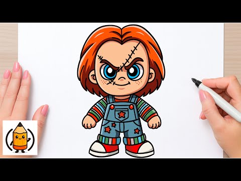 How To Draw Chucky | Halloween Drawing Tutorial 