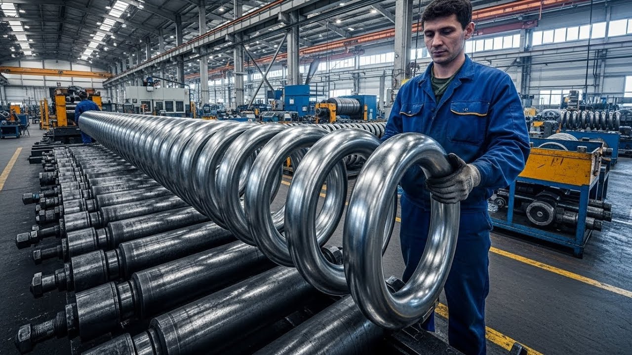 How Giant Industrial Springs Are Really Made – Inside a Heavy Duty ...