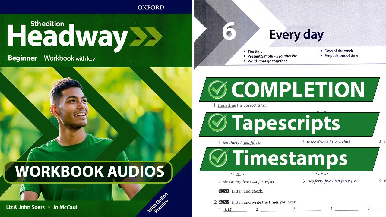 New Headway Beginner 5th Edition - Unit 6: Every Day || Workbook - YouTube