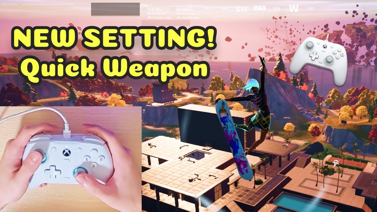 New Setting "Quick weapon" Handcam controller! | Fortnite Zero Builds ...