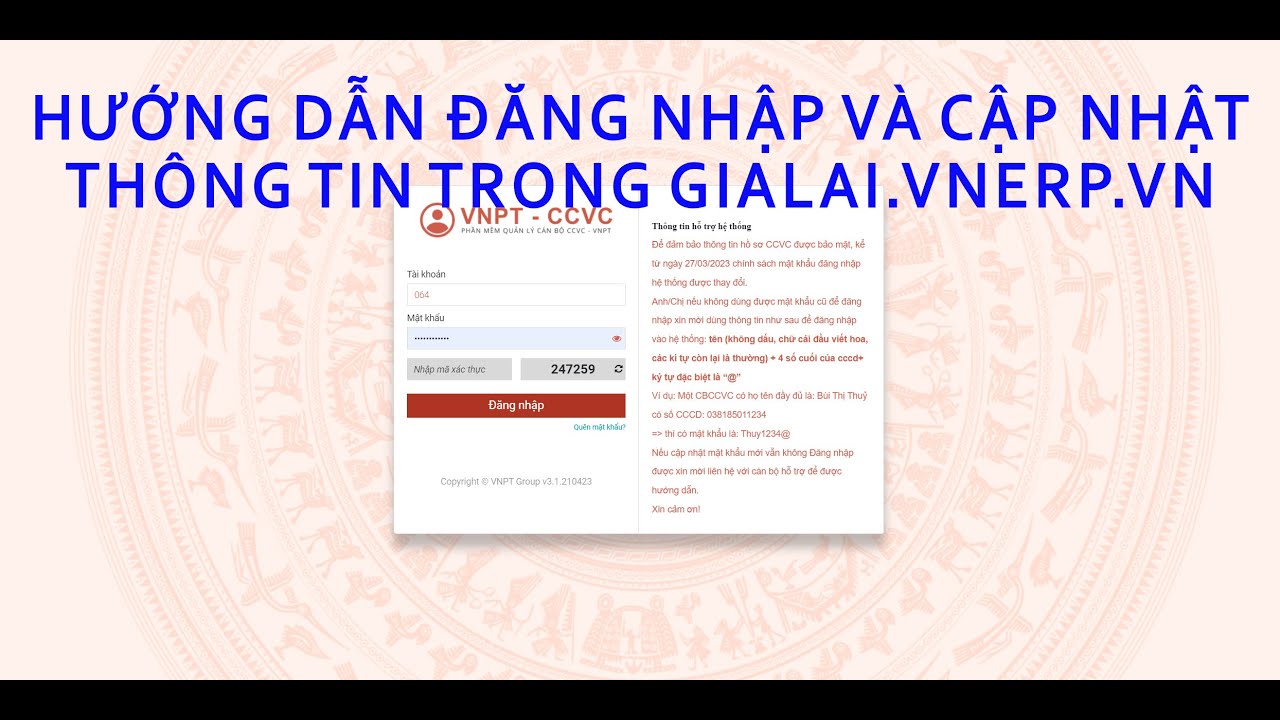 Hướng dẫn nhập dữ liệu hồ sơ cán bộ công chức, viên chức trên vnerp.vn ...