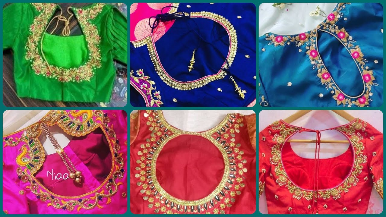 Back side neck design,Back round neck design, - YouTube