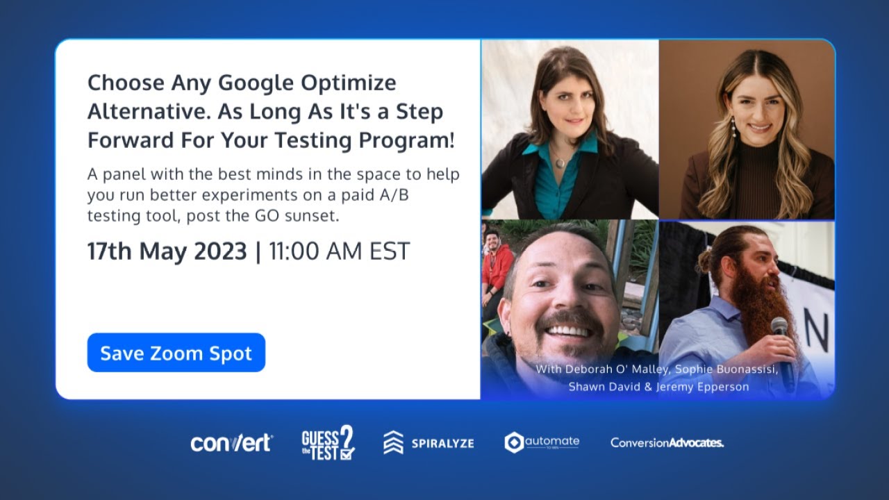 [LIVE EVENT] From Google Optimize to Paid Platforms: How to Run Better ...