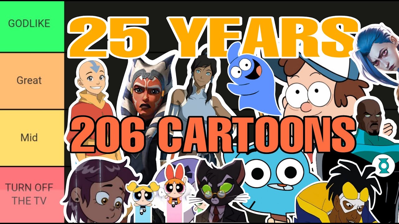 I Ranked 25 Years' Worth of Cartoons - YouTube