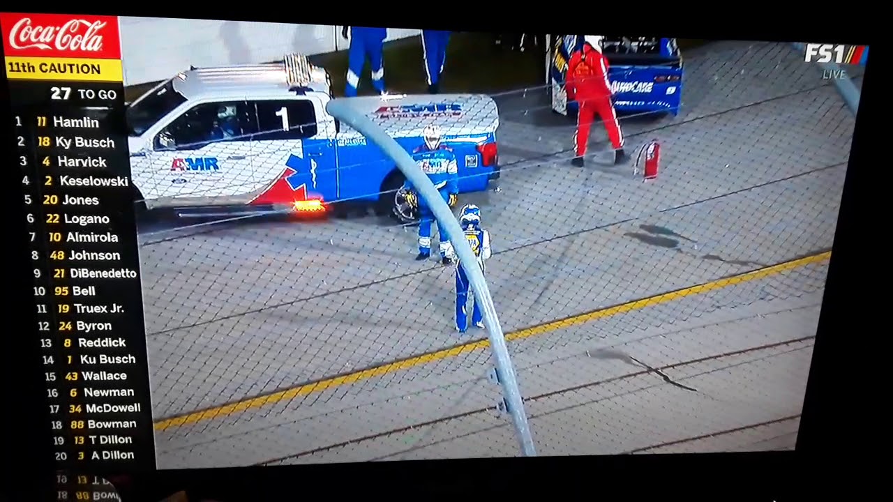 Chase Elliott gives Kyle Busch middle finger after Darlington wreck ...