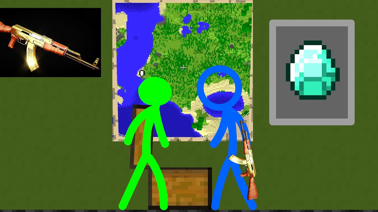 Stickman adventures - Animation vs Minecraft Part 1 - YouTube