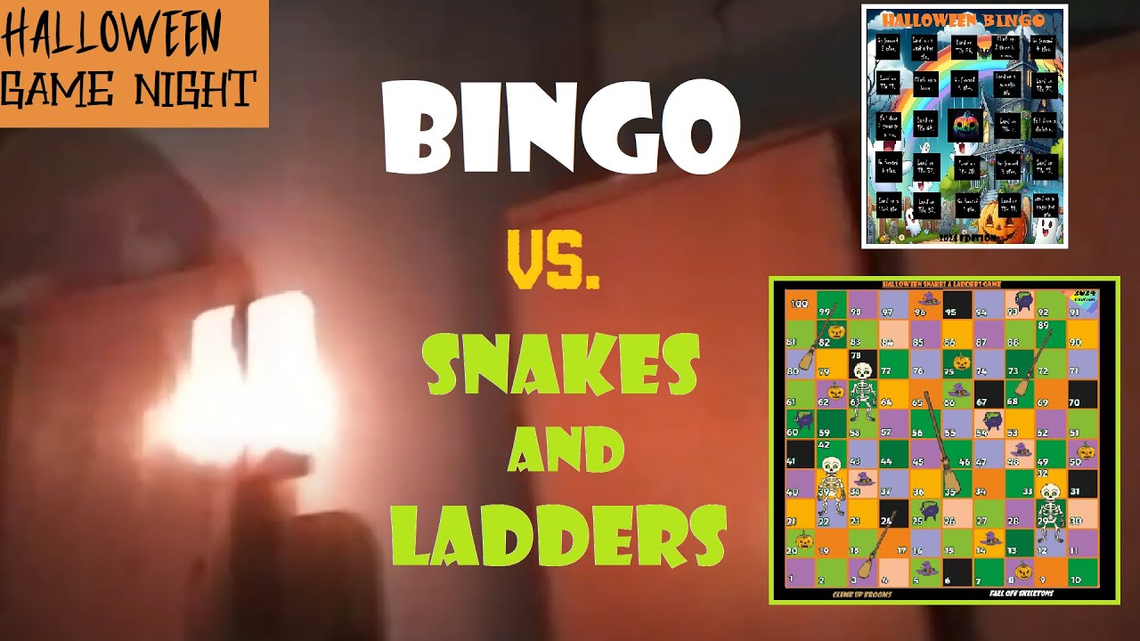 🎃 HALLOWEEN Game Night: BINGO vs. Snakes & Ladders 🐍 - YouTube