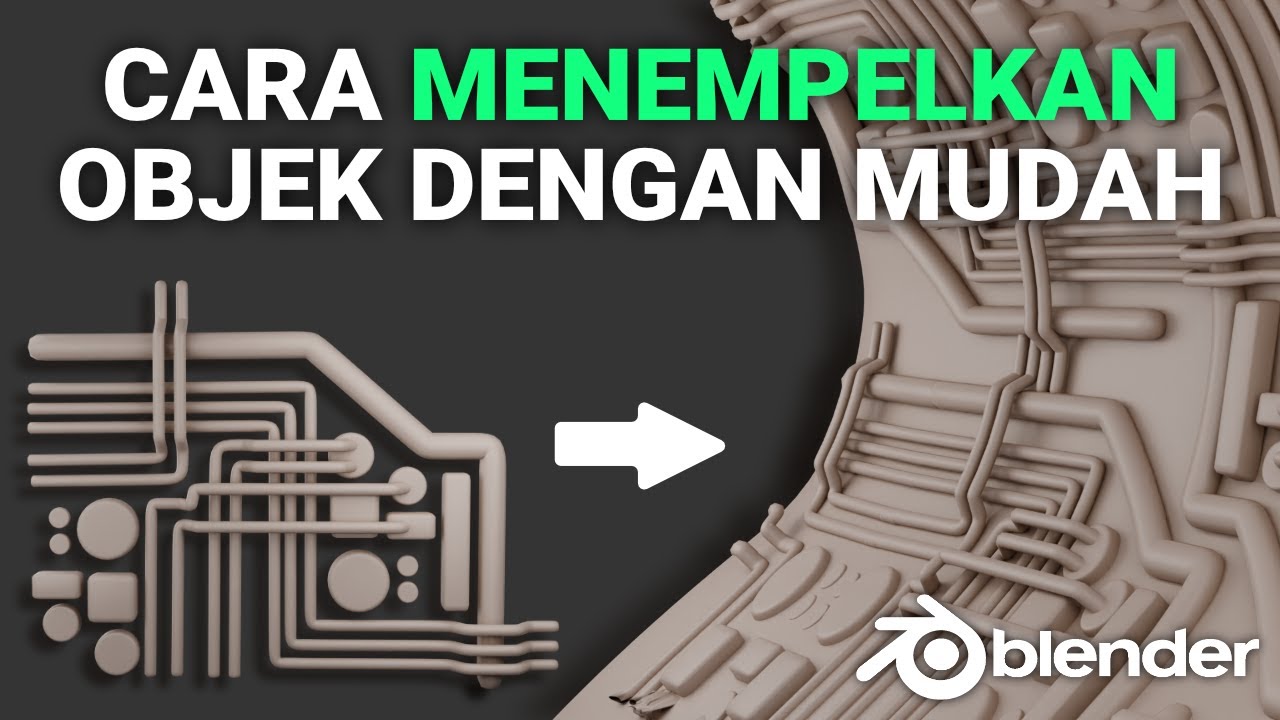 Tutorial Wrapping/Menempelkan Objek ke Objek Lain - YouTube