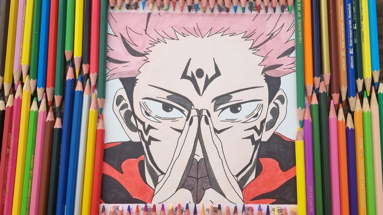 how to draw sukuna easy//how to draw sukuna step by step from jujutsu ...