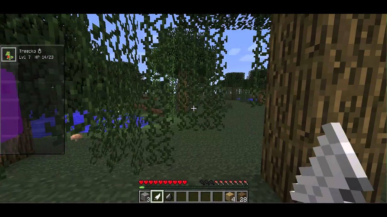 Treecko- Pixelmon Minecraft #1 - YouTube