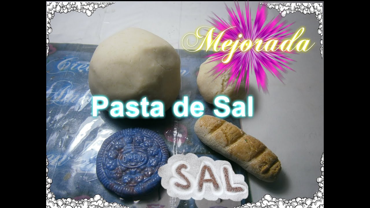 Pasta de Sal Como Hacer pasta flexible/Fimo casero,Masa moldeable ...