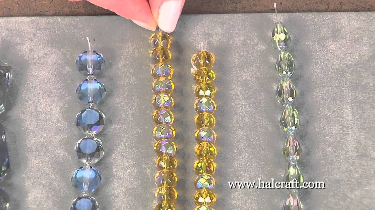 Aurora Borealis (AB) Coatings on Beads - YouTube