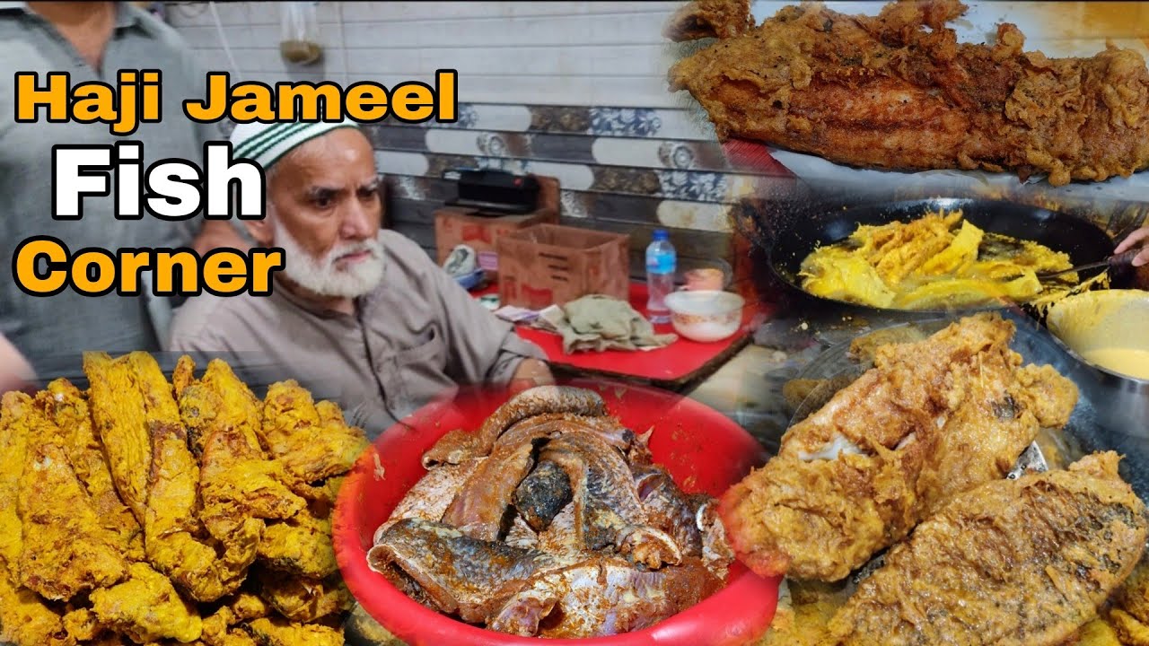 Pakistan's most famous n delicious fish | Asli Kala rohu fried|Haji ...