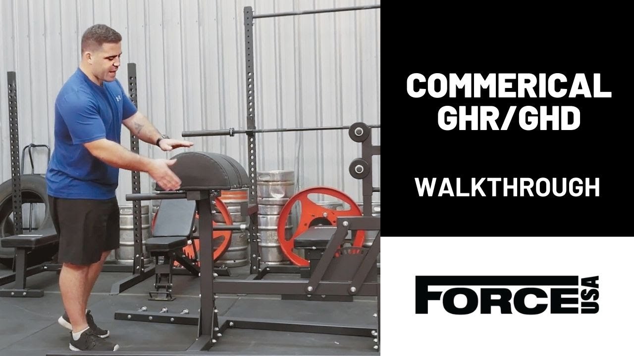 Force USA Commercial GHR/GHD - Glute Ham Raise Developer Walkthrough ...