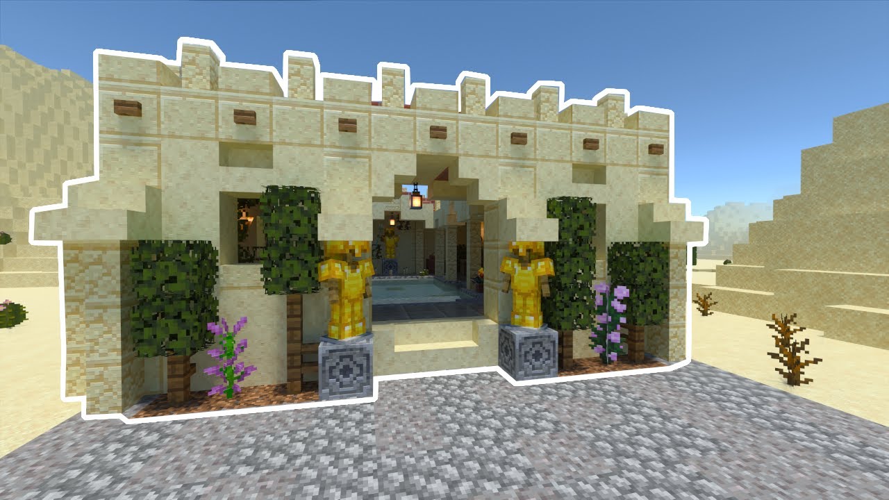 Minecraft | How to build a Bathhouse | Tutorial - YouTube