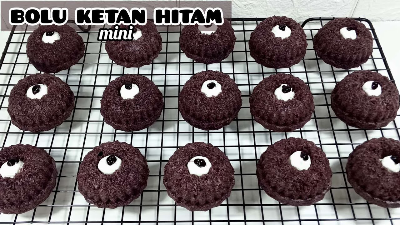 RESEP BOLU KETAN HITAM MINI KUKUS !! BIKINNYA GAMPANG, RASANYA NAGIH ...