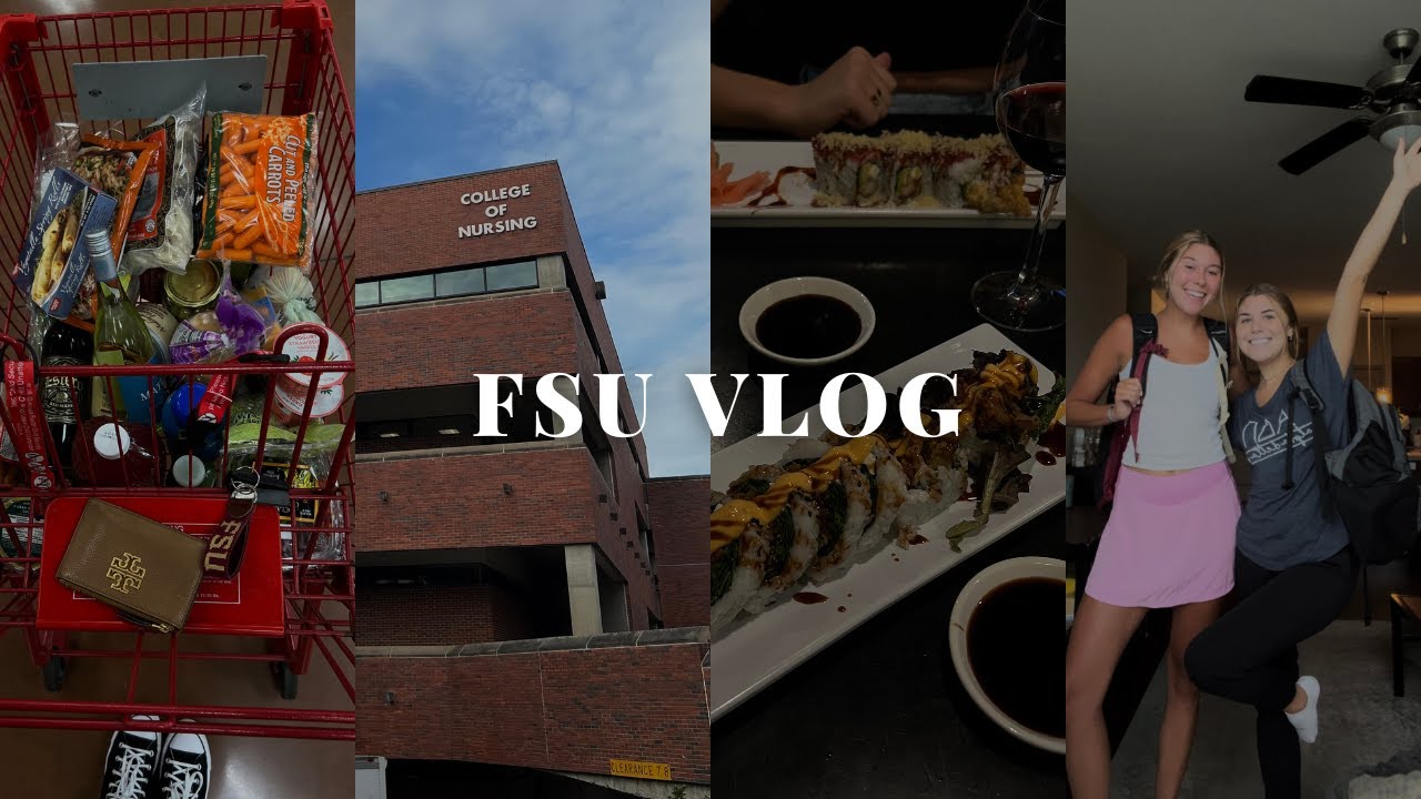 FSU VLOG: last first day of college, nights out, campus tour, catching ...