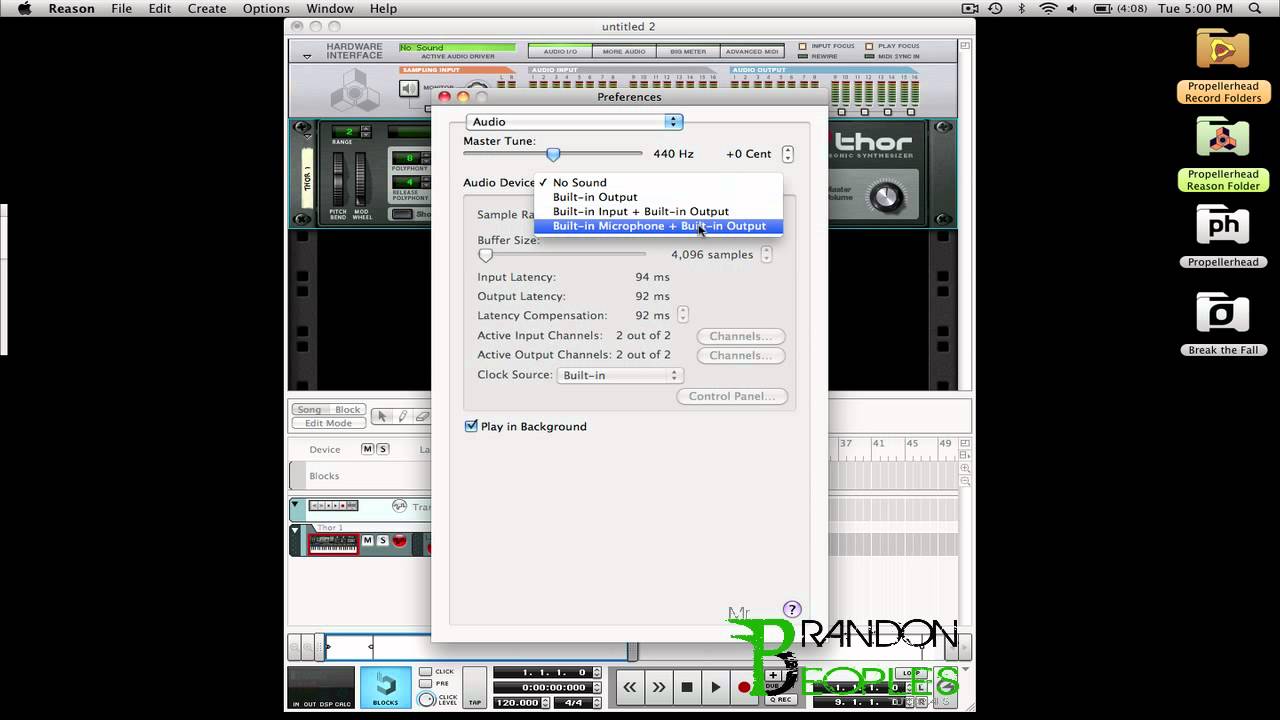 Getting a Sound in Reason 5 / Record 1.5 (Tutorial) - YouTube