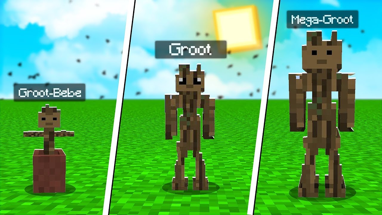 VIDA DO GROOT NO MINECRAFT! ‹ PAULINHU › - YouTube