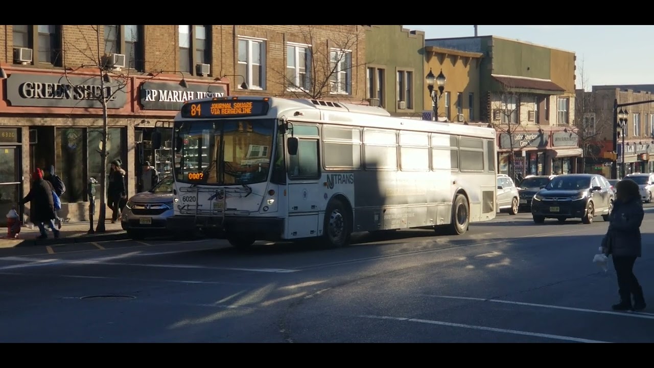 NJT one bus 84 91st Street via Bergenline (NABI 416.15 6020) Requested ...